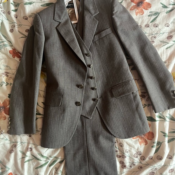 Pierre Cardin | Matching Sets | Boys Pierre Cardin Gray Pinstripe Suit ...